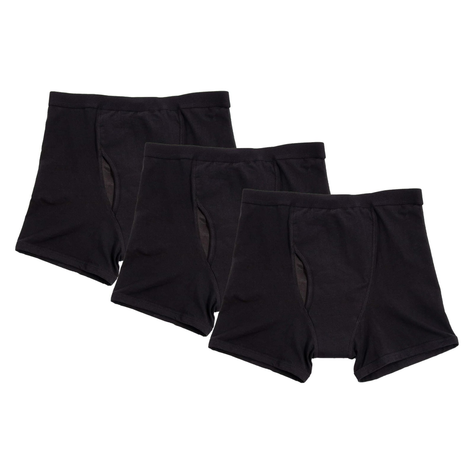 Conni Mens Kalven - Black (3 Pack) Reusable Absorbent underwear for men