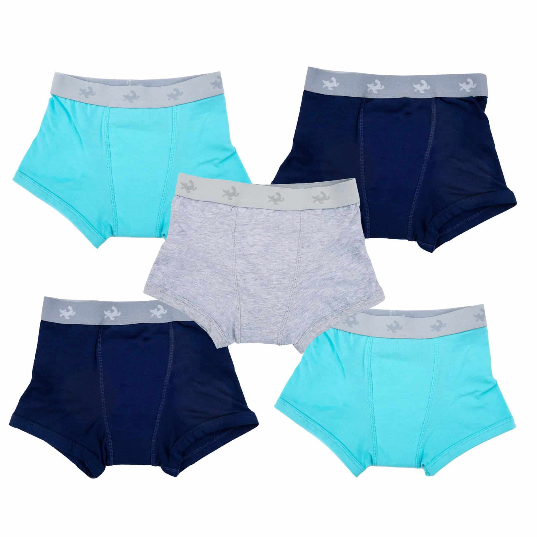 Conni Kids Tackers Sports 5 Pack - Navy, Aqua & Grey