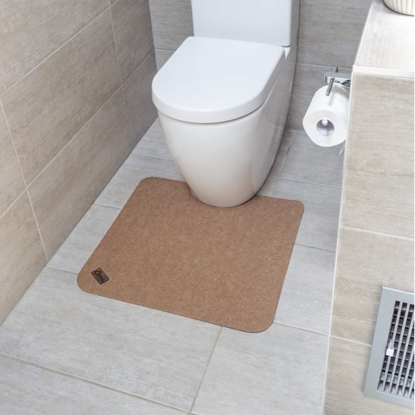 Conni Absorbent and Waterproof Toilet Mat - Grey