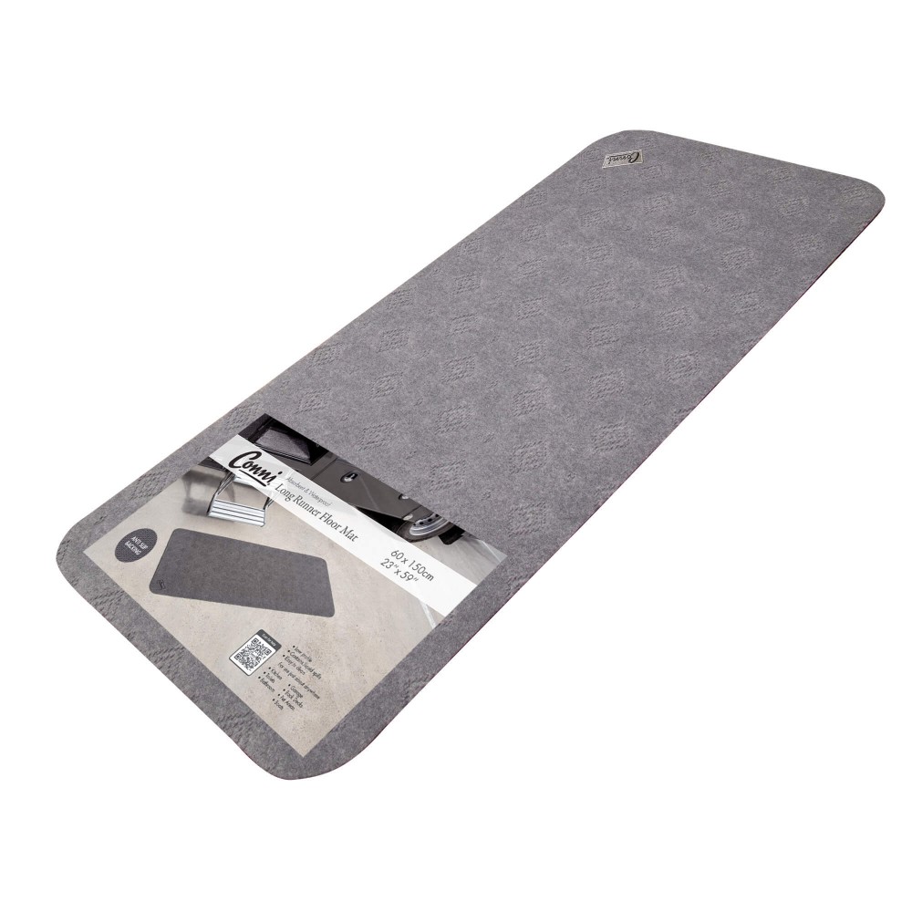 Conni Absorbent and Waterproof Toilet Mat - Grey