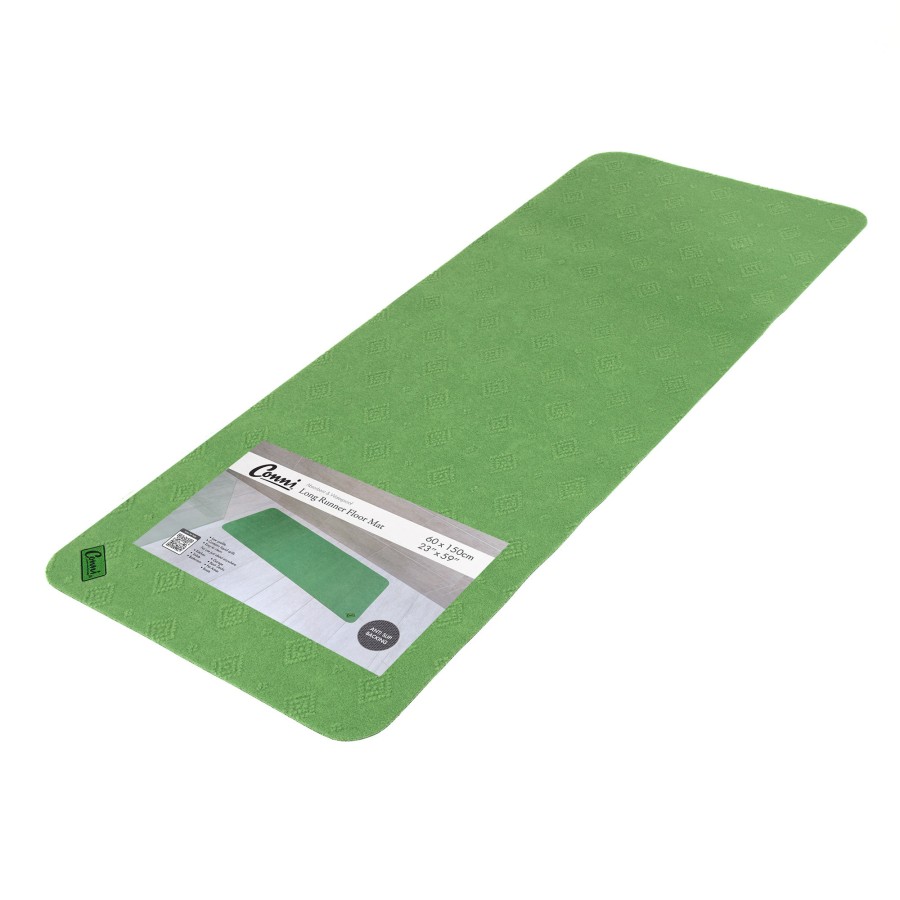 Anti Slip Absorbent Floor Mat - Long Runner - Green | Conni