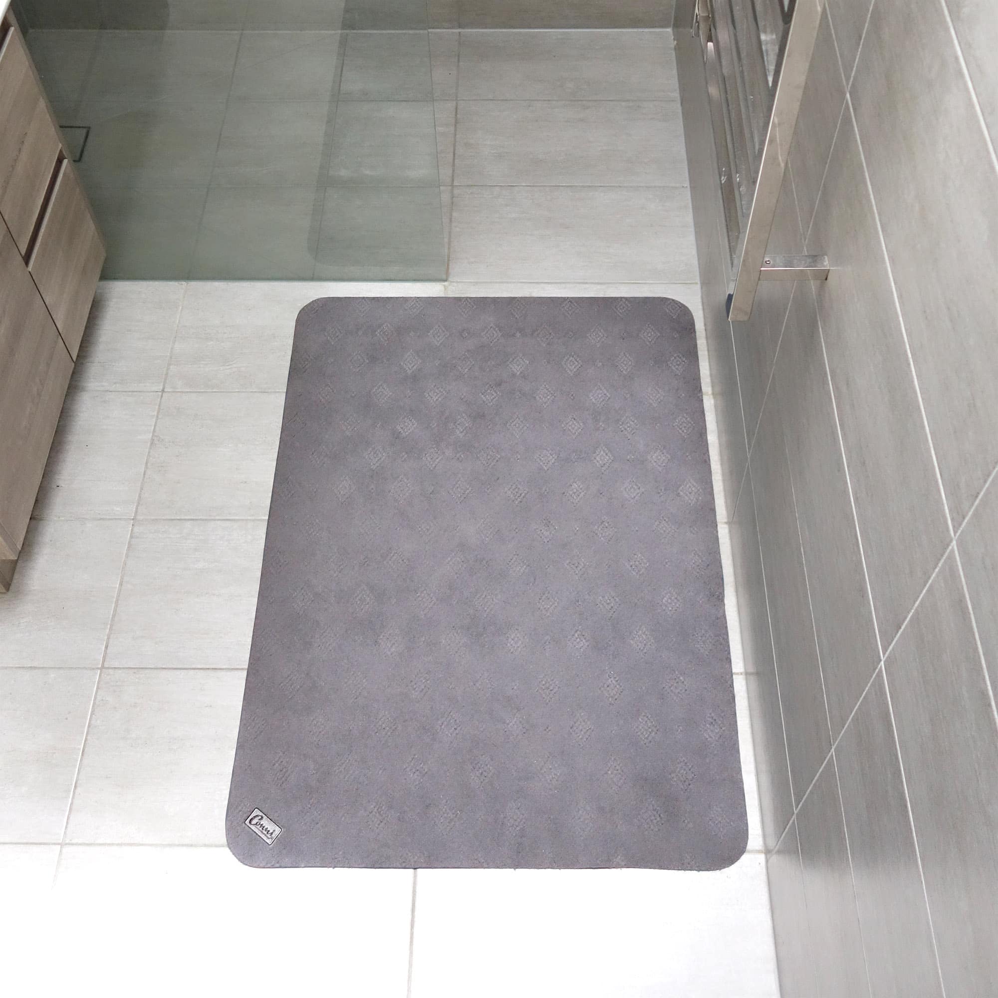 Anti Slip Absorbent Floor Mat - Double Classic - Grey | Conni