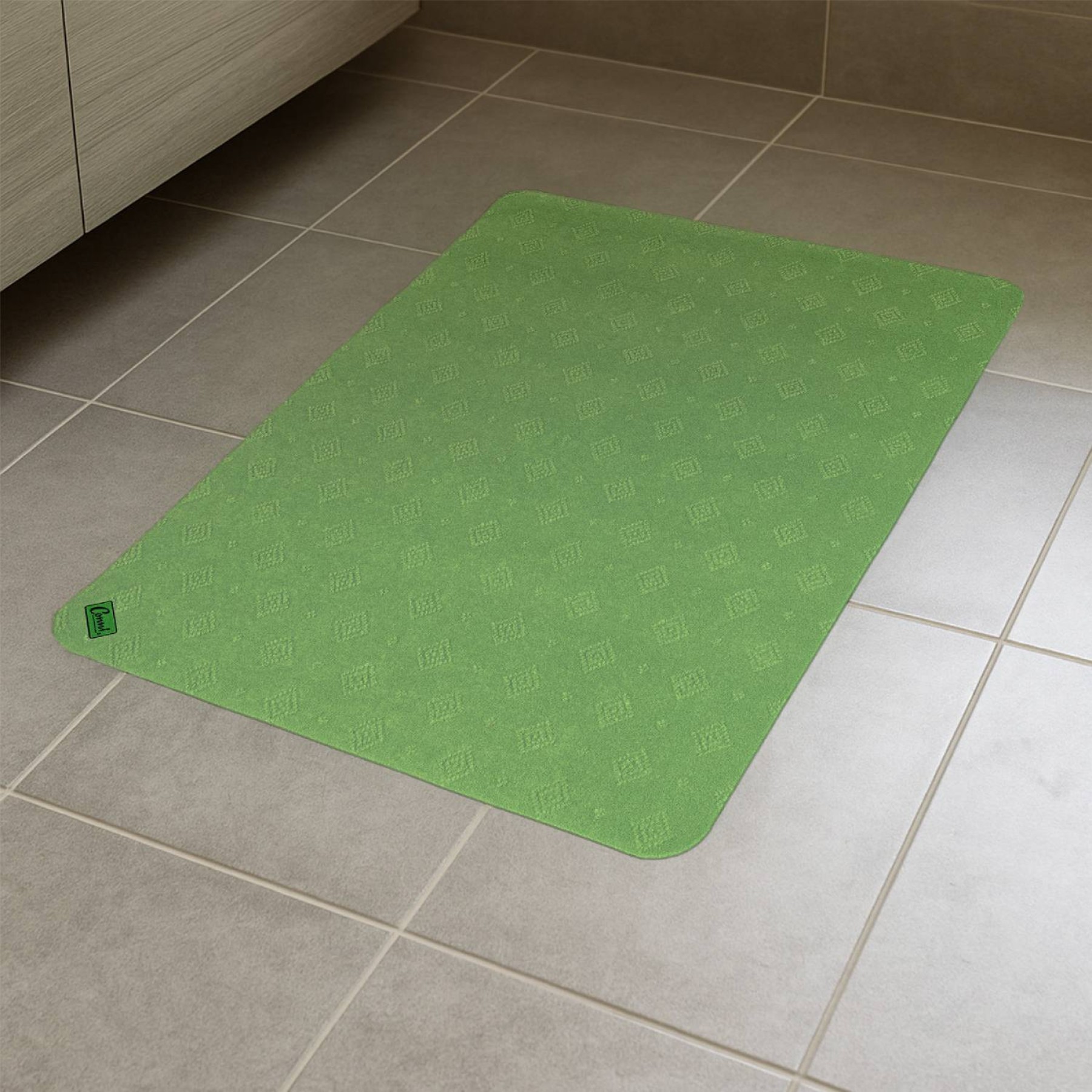 Anti Slip Absorbent Floor Mat - Double Classic - Green | Conni